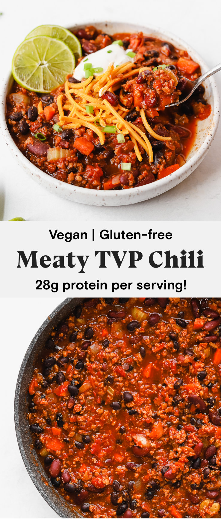 Meaty Vegan TVP Chili (High Protein Recipe) – Daughter of Seitan