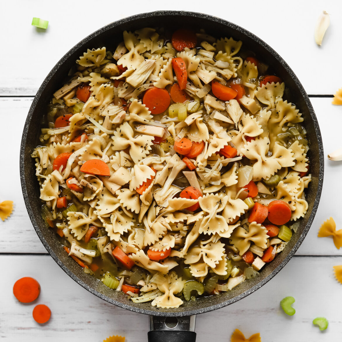 Jackfruit "Chicken" Noodle Soup (Vegan Recipe) – Daughter of Seitan